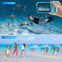 China Retro Mini 4K HD 56MP Waterproof Digital Video Camera 18X Digital Zoom 10FT Underwater  CMOS Camera for Children Birthday Gift for sale