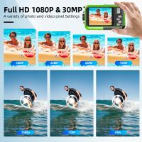 China 1080P HD 2.7 Inch TFT Screen 10FT 3M CMOS  Underwater Digital Camera with 16X Digital Zoom Waterproof Vlogging  Camera for Kids for sale