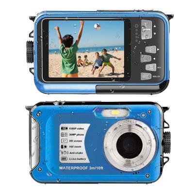 China Retro Vintage HD CMOS 1080P 30MP Waterproof 2.7 Inch IPS Screen 10FT Underwater Digital Swimming Camera for Snorkeling for sale