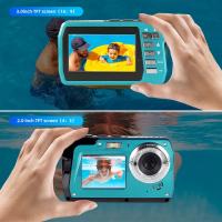 China Retro Vintage  Waterproof Digital Camera 4k 56MP Anti-Shake Dual Screen Video Recorder Underwater 10FT Camera for Snorkeling for sale
