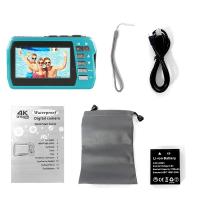 China Retro Vintage  Waterproof Digital Camera 4k 56MP Anti-Shake Dual Screen Video Recorder Underwater 10FT Camera for Snorkeling for sale