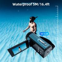 China 4K Digital Camcorder, 16-foot Underwater Camera, Touchscreen 3.0-inch Display, 18x Digital Zoom for Outdoor Travel Video Capture for sale