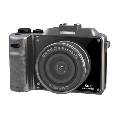 China Newest Cheap 4K  Dual Lens Digital Video DSLR Camera with Wifi, Front AF Lens 18x Digital Zoom 3.0'' Screen Vlogging Camera for sale