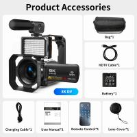 China Newest Hot Sale Good Quality 8K 96MP Professional Video Camera with 18X Zoom Anti-Shake WiFi Ideal for Vloggers Photographers for sale