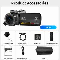 China Good Quality 8K 96MP Video Camera with 18X Zoom Anti-Shake WiFi Ideal for Vloggers Photographers and Beginners As Christmas Gift for sale