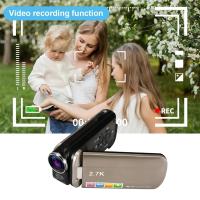 China Newest Portable 2.7K HD 48MP 18X Digital Zoom Camcorder Anti Shake DV Cameras 3.0 Inch IPS Touch Screen Video Camera for Photogr for sale