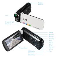 China Mini HD 2.7k 48mp 18X Digital Zoom Camera Anti-Shake Professional Camcorder Portable Digital Video Recorder Camera for sale