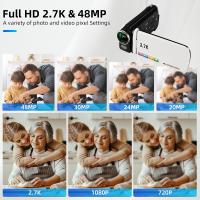 China Professional Video Cameras  2.7K Camcorder 18X Digital Zoom 3.0 IPS Touch Screen  with Face Capture and Beauty Face Camera for sale