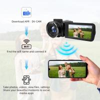 China UHD 4K Video Camera 18X Digital Zoom 3.0 Inch IPS Screen Camcorder Vlogging Camera for YouTube with Wifi &Night Vision for sale
