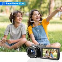 China Hot Sale 1080P Handy HD Camcorder Video Cameras 18X Digital Zoom DV With Face Capture&Anti Shake&Beauty Face Vlog Cameras for sale