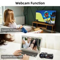 China Newest 4K Video Camera Camcorder UHD Fill Light 3.0 IPS Touch Screen 18X  Zoom Vlogging Camera for YouTube Live Streaming for sale