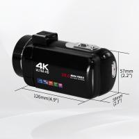 China Newest 4K Video Camera Camcorder UHD Fill Light 3.0 IPS Touch Screen 18X  Zoom Vlogging Camera for YouTube Live Streaming for sale