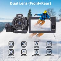 China OEM/ODM 4k Dual Lens Digital Video Camera  48mp Camcorder for Youtube Vlogging with Wifi Digital Camera Recorder for sale