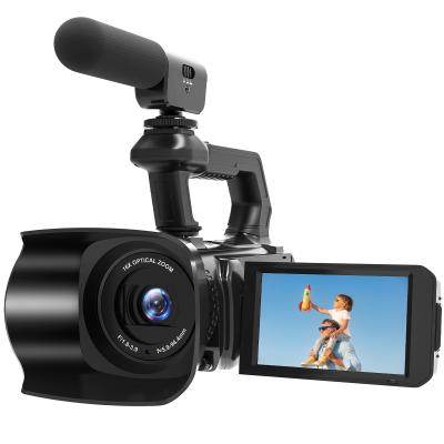 China 2.7K Video Camera Camcorder,16X Optical Zoom 4.0 Inch IPS Screen for  Vlogging Live Streaming Camera Recorder With Microphone for sale