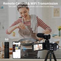 China Newest Hd 4K Video Camera Camcorder 3.0 Inch Touch Screen Wifi Ir Night Vision Vlogging Camera for Youtube with Micro for sale