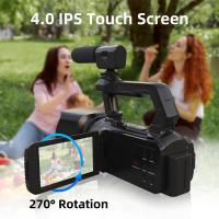 China Newest HD 4K 56MP Video Cameras  6X Optical Zoom 4.0 IPS Touch Screen Handheld Camcorder DV Vlogging Camera for Photography for sale