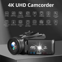 China Hot Sale 4K Video Camera DV Camcorder 4.0'' Touch Screen 18X Digital Zoom Support Wifi Webcam Vlogging Camera for Youtube for sale