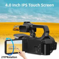 China Hot Sale 4K Video Camera DV Camcorder 4.0'' Touch Screen 18X Digital Zoom Support Wifi Webcam Vlogging Camera for Youtube for sale