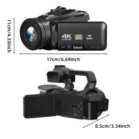 China Hot Sale 4K Video Camera DV Camcorder 4.0'' Touch Screen 18X Digital Zoom Support Wifi Webcam Vlogging Camera for Youtube for sale