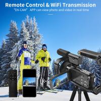 China Hot Sale 4K Video Digital Camera Camcorder HD WiFi IR Night Vision Vlogging Camera for YouTube Touch Screen Camera Recorder for sale