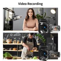 China Hot Sale 4K Video Digital Camera Camcorder HD WiFi IR Night Vision Vlogging Camera for YouTube Touch Screen Camera Recorder for sale