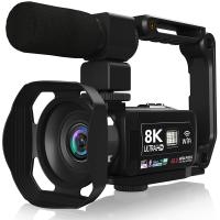 China Newest 8K Video Digital Cameras Camcorder 3.0 HD Touch Screen 18X Digital Zoom with Wifi IR Night Vision Vlog Camera for Youtube for sale