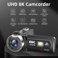China Newest 8K Video Digital Cameras Camcorder 3.0 HD Touch Screen 18X Digital Zoom with Wifi IR Night Vision Vlog Camera for Youtube for sale