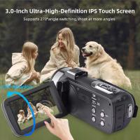 China Newest 8K Video Digital Cameras Camcorder 3.0 HD Touch Screen 18X Digital Zoom with Wifi IR Night Vision Vlog Camera for Youtube for sale