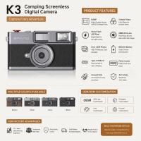 China Retro Film-Style Screenless CMOS Point Shoot Digital Camera with 8MP Photo 3 Filters Xenon Flash Mirrorless Camera for Camping for sale