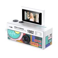China Portable 720P Retro Mini Trendy Toy Thumb Digital Camera with 0.96-Inch Flip Screen and 200mAh Battery Wearable Classic Camera for sale