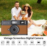 China Retro Mini Screenless Digital Camera No Screen 8MP Camping Party Outdoor Camera with 3 Mode Filters Xenon Flash for Christmas for sale