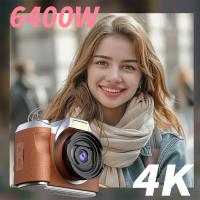 China Mini Vintage 1080P 64MP HD Digital Camera With 2.4 Inch Screen and 800mAh Battery for Children Students Vlog As Christmas Gifts for sale