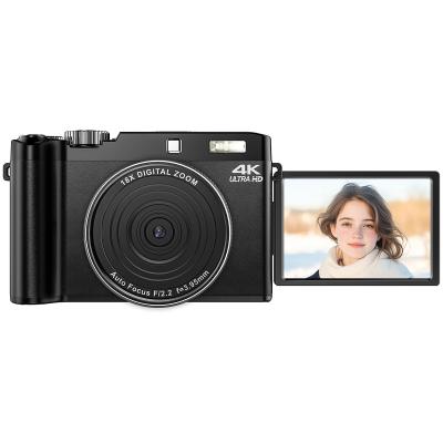 China 4K 64MP CMOS Retro Cheap Digital Camera 18X Digital Zoom Anti Shake 2.8 Inch Flip Screen Vlog Camera for Vlog As Christmas Gift for sale