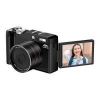 China 4K 64MP CMOS Retro Cheap Digital Camera 18X Digital Zoom Anti Shake 2.8 Inch Flip Screen Vlog Camera for Vlog As Christmas Gift for sale
