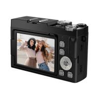 China 4K 64MP CMOS Retro Cheap Digital Camera 18X Digital Zoom Anti Shake 2.8 Inch Flip Screen Vlog Camera for Vlog As Christmas Gift for sale