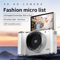China 4K Vintage Digital Camera 64MP with Autofocus 16x Digital Zoom 3.0 Inch IPS Screen 1200mAh Battery for Vlog  As Christmas Gift for sale