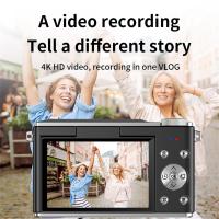 China 4K Vintage Digital Camera 64MP with Autofocus 16x Digital Zoom 3.0 Inch IPS Screen 1200mAh Battery for Vlog  As Christmas Gift for sale
