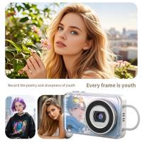 China HD 1080P 64MP Card Digital Camera 2.8 Inch Screen Dynamic Photo Print Three Pattern Retro Digital Camera for Kids Youth for sale