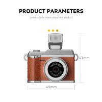 China Vintage Digital Mini Student Camera 21g Ultra Light Body Retro Wearable Ornament Camera with 0.96 Inch Screen LED Fill Light for sale