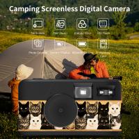 China Mini Vintage Screenless Digital Camera Screen-free 8 Mode Filters Without Screen 8MP Photo with Photo Counter Camping Camera for sale