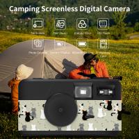 China Vintage Screenless Digital Camera Screen-free 8 Mode Filters Without Screen 8MP Photo with Photo Counter Flash Camping Camera for sale