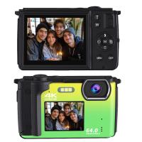 China Newest 4K HD Digital Camera 2.8+2.0'' Dual IPS Screen Auto Focus 16X Digital Zoom Webcam Wifi Vlog Camera  for Photography for sale