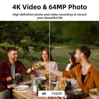 China Newest 4K HD Digital Camera 2.8+2.0'' Dual IPS Screen Auto Focus 16X Digital Zoom Webcam Wifi Vlog Camera  for Photography for sale
