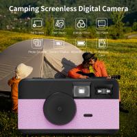 China Mini Retro Screenless Digital Point and Shoot Photo Camera Screen-free 8 Mode Filters 8MP Photo LED Flash Camping Snap Camera for sale