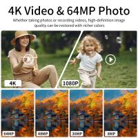 China Hot Sale HD 4K 64MP Digital Retro Camera 3.0 TFT Flip Screen 18X Digital Zoom with Wifi Photo+Video Recording Vlog Camera for sale