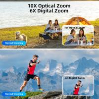 China Hot Sale 4k Dual Lens Digital Cameras 60mp 10X Optical Zoom Video Recorder with Face Detect&Macro Shooting  for Photography for sale