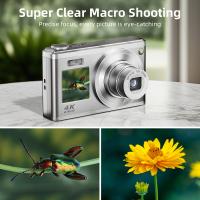 China Hot Sale 4k Dual Lens Digital Cameras 60mp 10X Optical Zoom Video Recorder with Face Detect&Macro Shooting  for Photography for sale