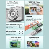 China Cheap HD 1080P 56MP Digital Camera 2.88 Inch IPS Screen 16X Digital Zoom AF Auto Focus Compact Vlogging Camera for Photography for sale