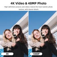 China Newest Dslr 4K 48MP Mirrorless Retro Digital Camera 16X Digital Zoom 3.0 IPS Screen Video Recorder Vlogging Camera for Student for sale