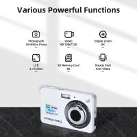 China Factory Wholesale FHd 720P 18MP Photo Digital Camera 8X Digital Zoom 2.7 Inch LCD Screen Camera for Student Photography for sale